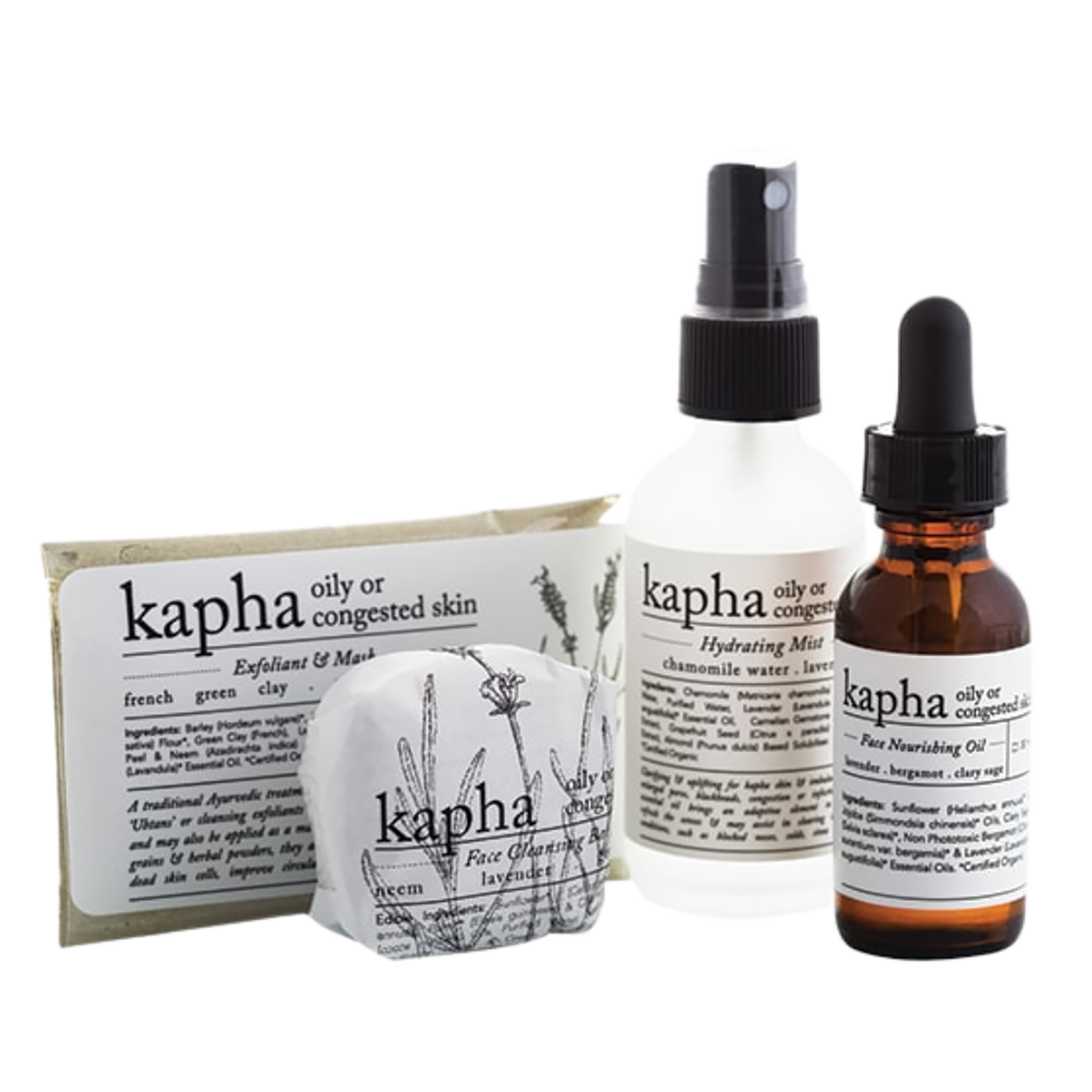 Kapha Starter Kit - Handmade organic skincare | haveda